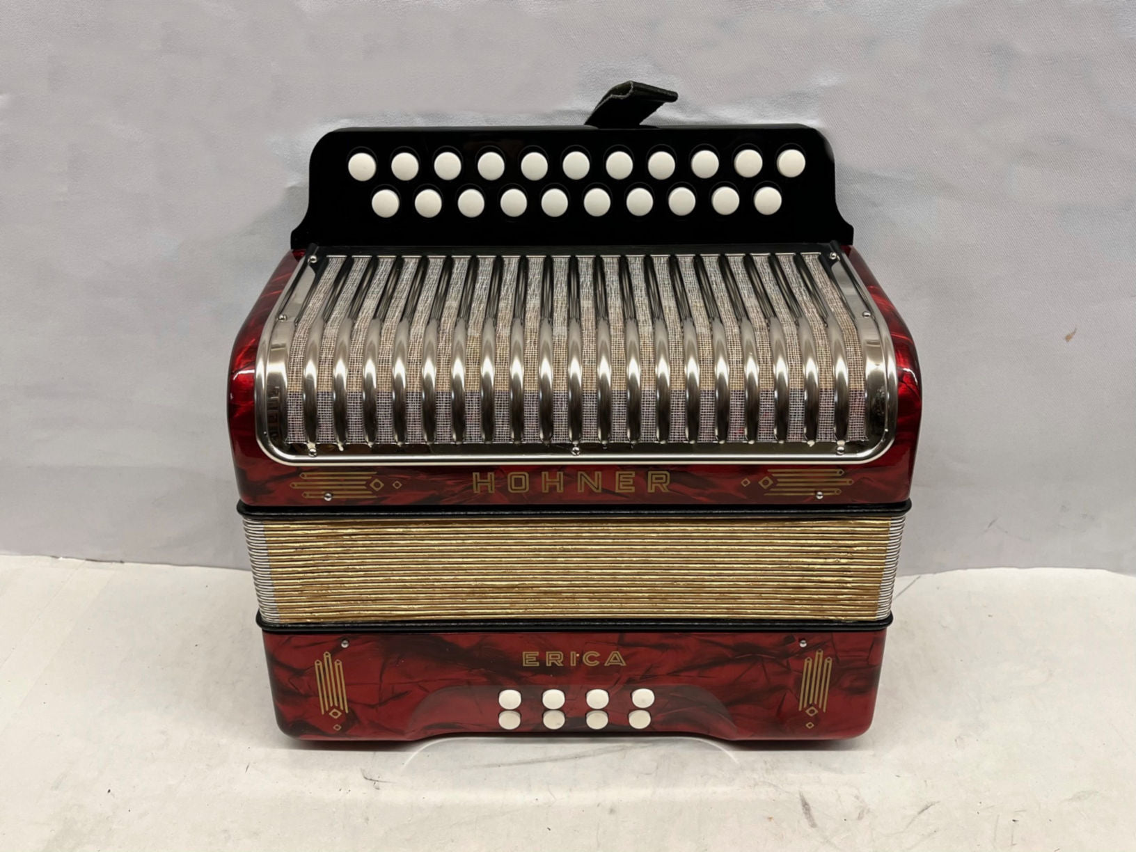 Hohner Erica Diatonic Button Accordion AD 2 Row 8 Bass - Used ...