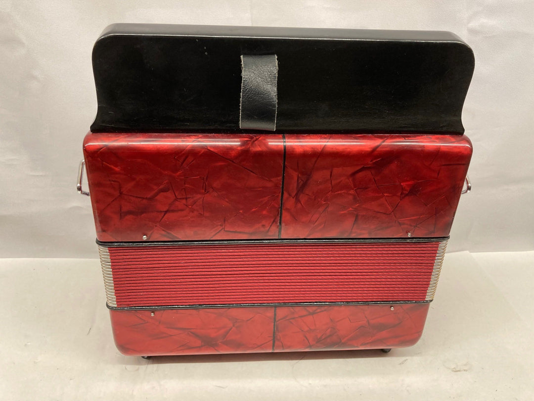 Hohner Double Ray Diatonic Button Accordion BC MMM 2 Row 8 Bass ...